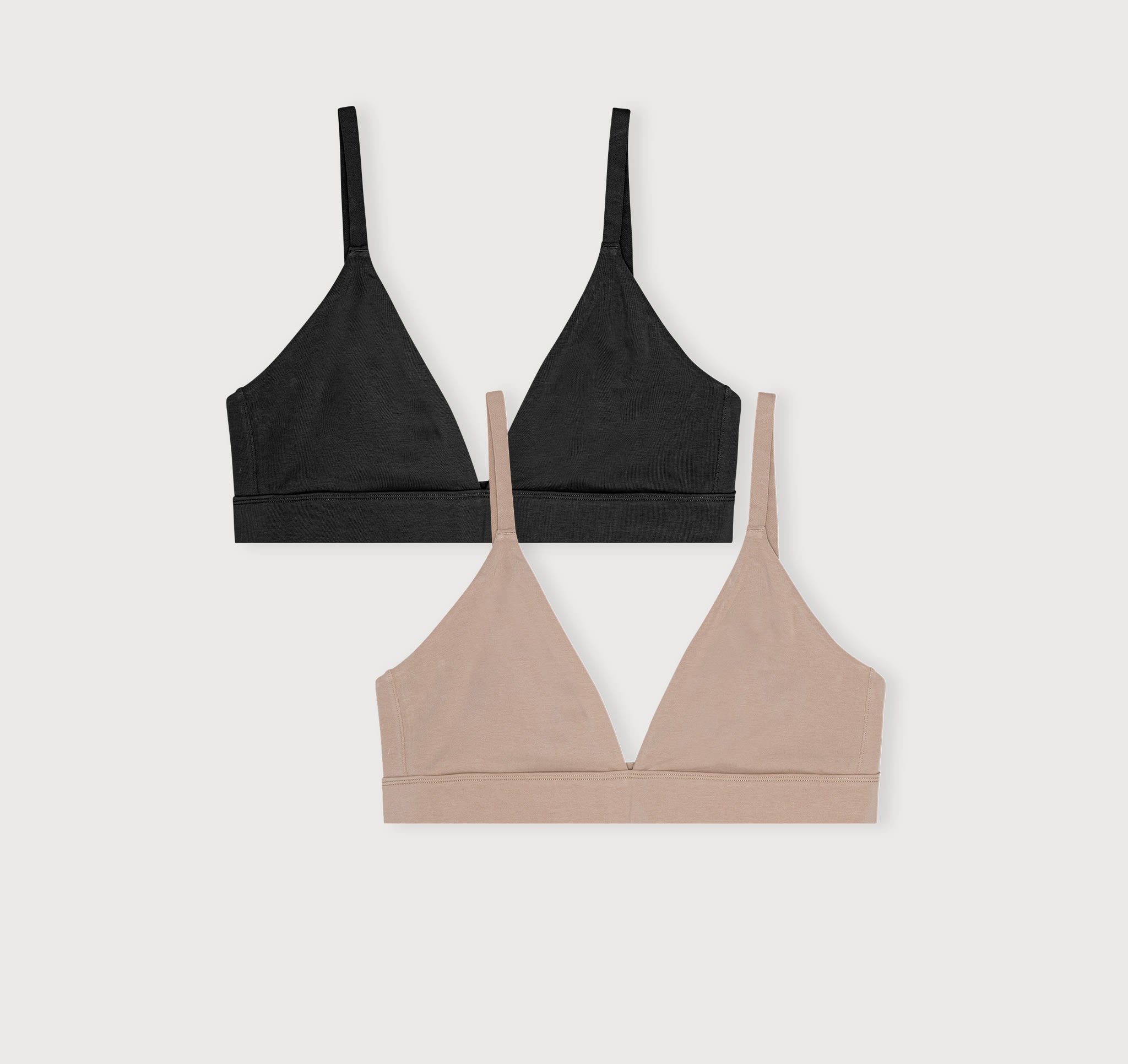 Core Triangle Bralette 2-pack | Only € 76 | Organic Basics