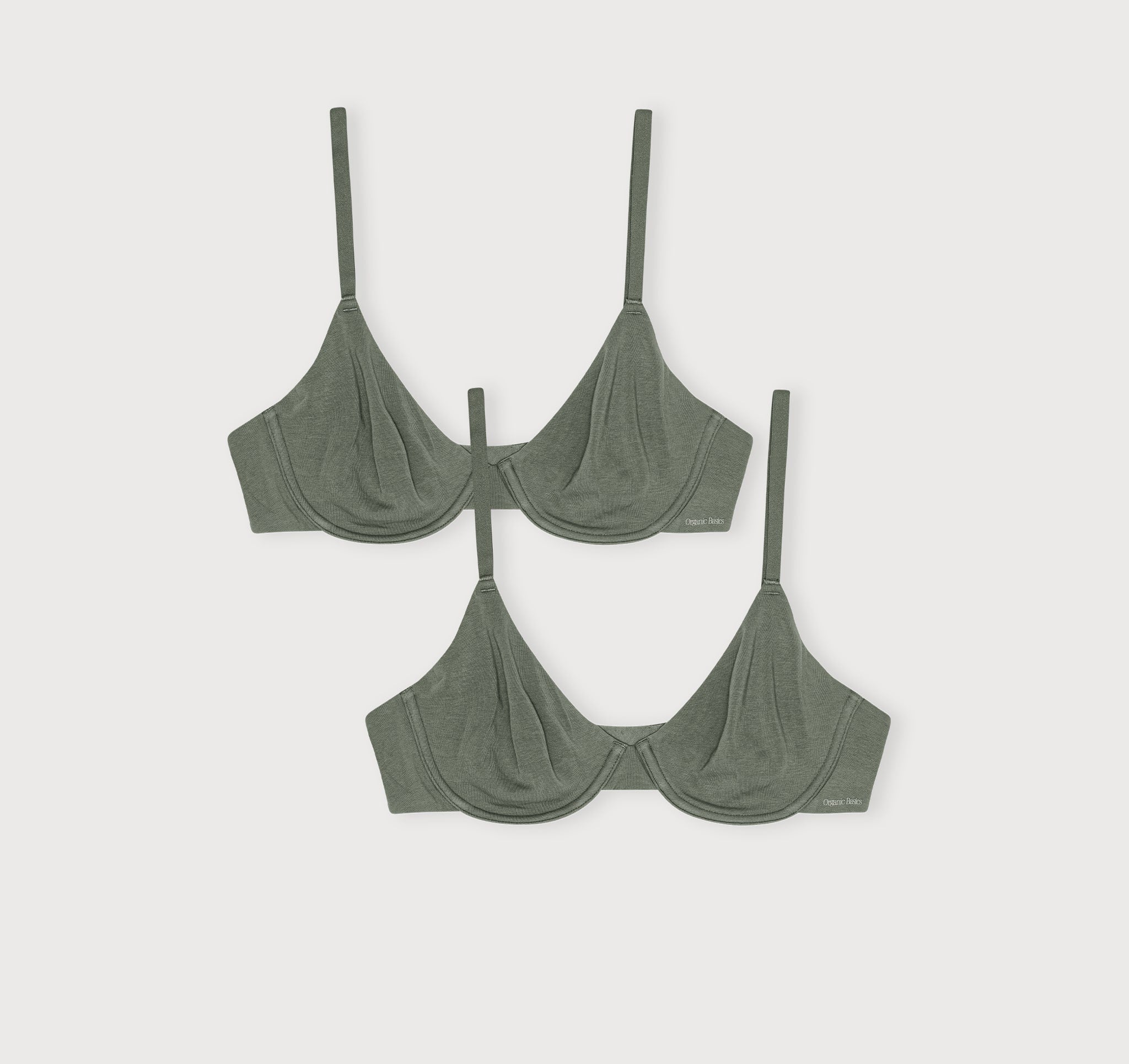 Core Unlined Demi Bra 2-Pack | Free Shipping | Organic Basics