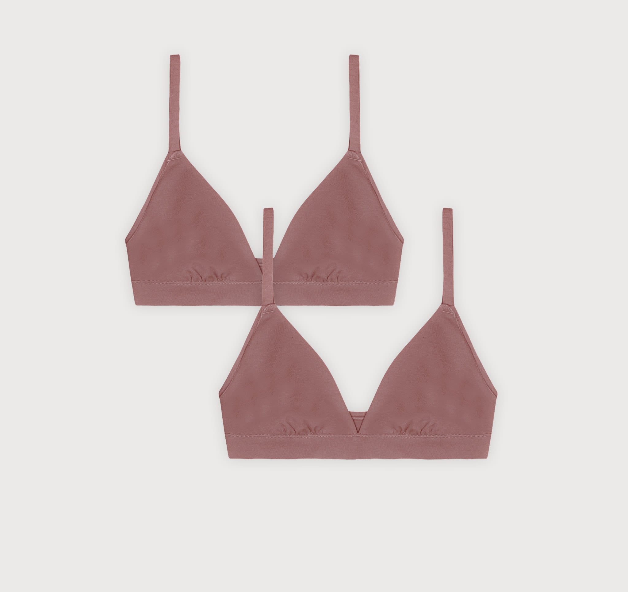 Flex Triangle Bralette 2-Pack | Free Shipping | Organic Basics