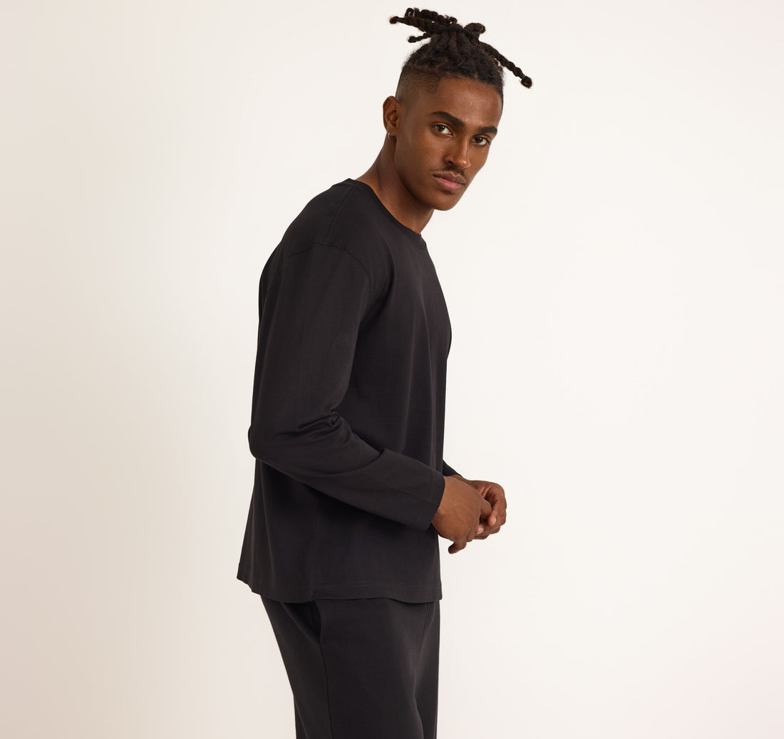 True Heavy Boxy Fit Long Sleeve Tee | Only € 47 | Organic Basics